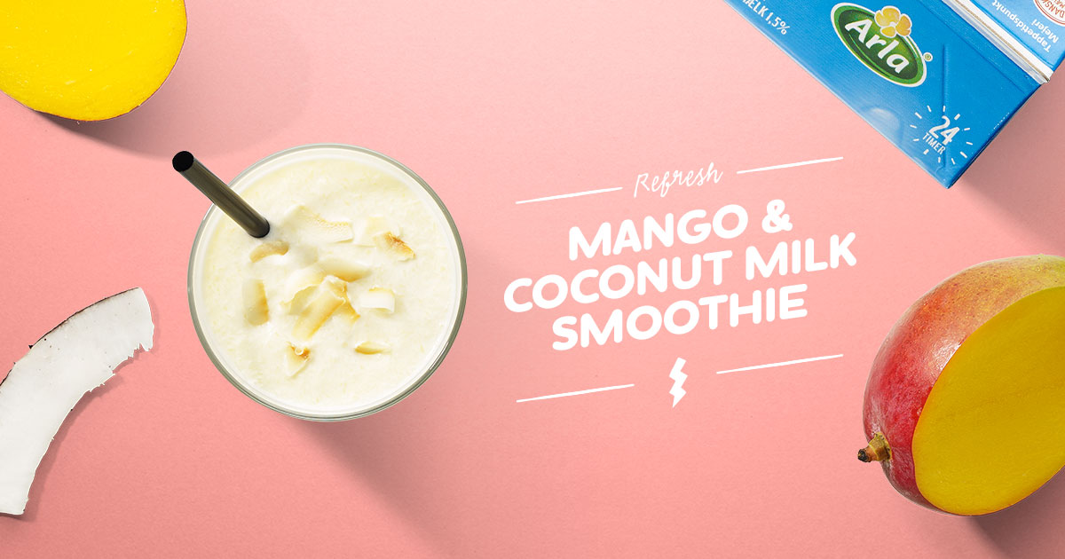 MANGO & COCONUT MILK SMOOTHIE | Arla