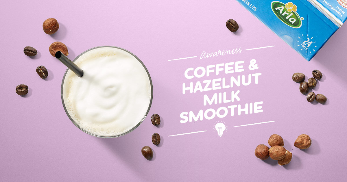 COFFEE & HAZELNUT MILK SMOOTHIE | Arla