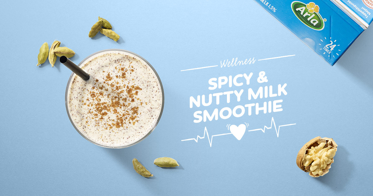 SPICY & NUTTY MILK SMOOTHIE | Arla